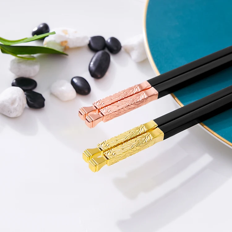 Alibaba.com: Hotel Chinese Custom Logo Luxury Chopsticks, Alloy ...