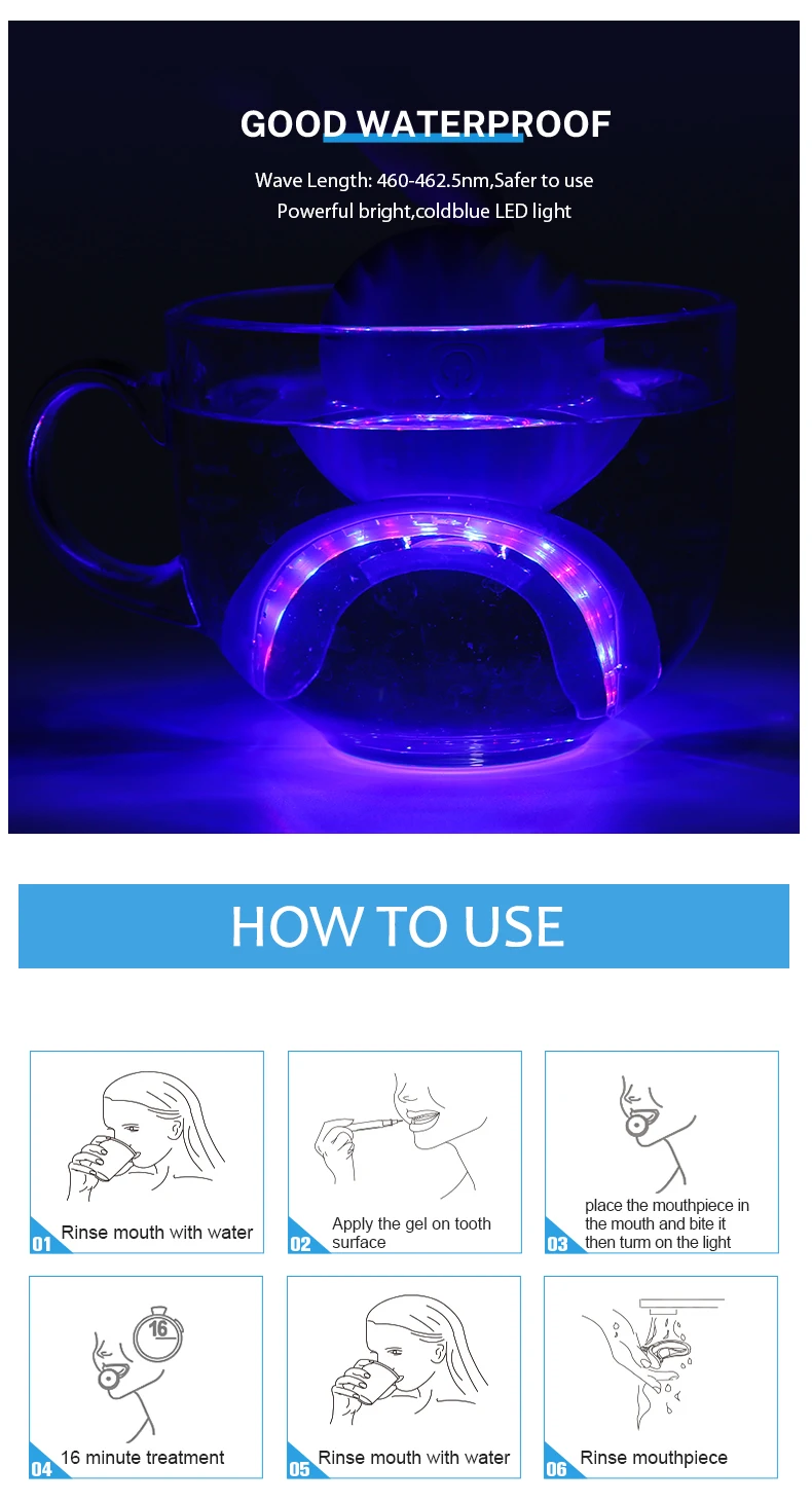 Custom Logo Home Use Wireless Teeth Whitening Kits