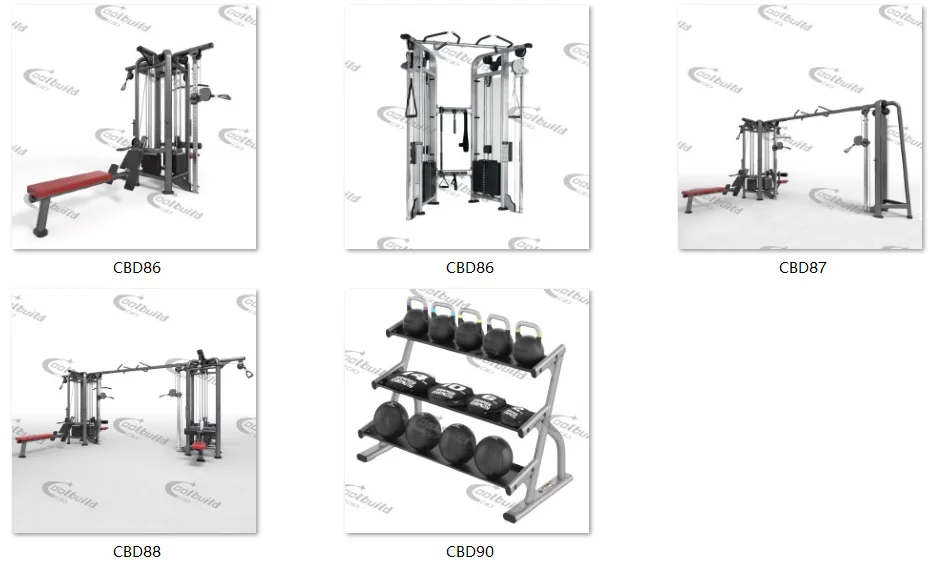 Bodybuilding Gym Adjustable Fitness Equipment with Pin Load Selection ...
