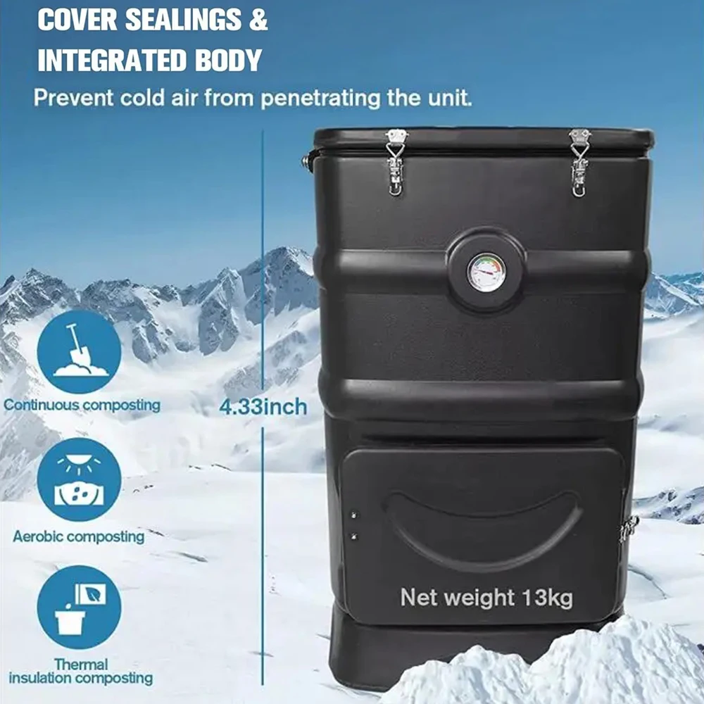 Vertak 110L Garden Compost Bin - Efficient Heat Preservation