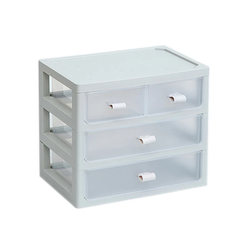 3 Layer Clear Storage Cabinet Plastic Plastic Drawer Cabinet Office ...