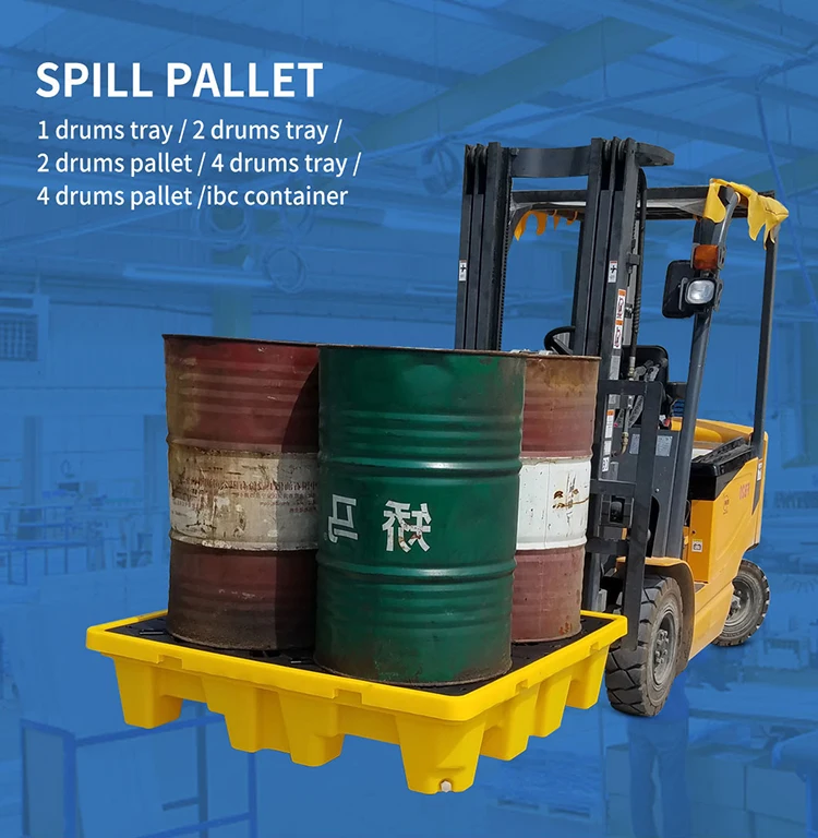 IBC Forklift HDPE Plastic Oil Barrel Spill Containment Pallets for ...