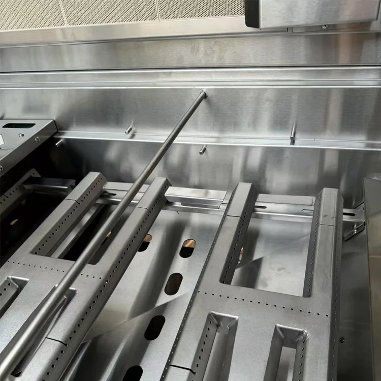 304 SUS 4 Main Burner Built in Bbq Gas Grill 42" With Infrared Back ...