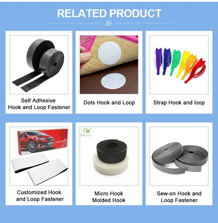 Nylon White Reclosable Fastener Self-adhesive Scratch Fasteners Hook ...