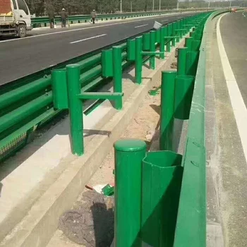 Galvanized Steel Highway W Beam Corrugated Hot Rolled Guardrail Safety ...