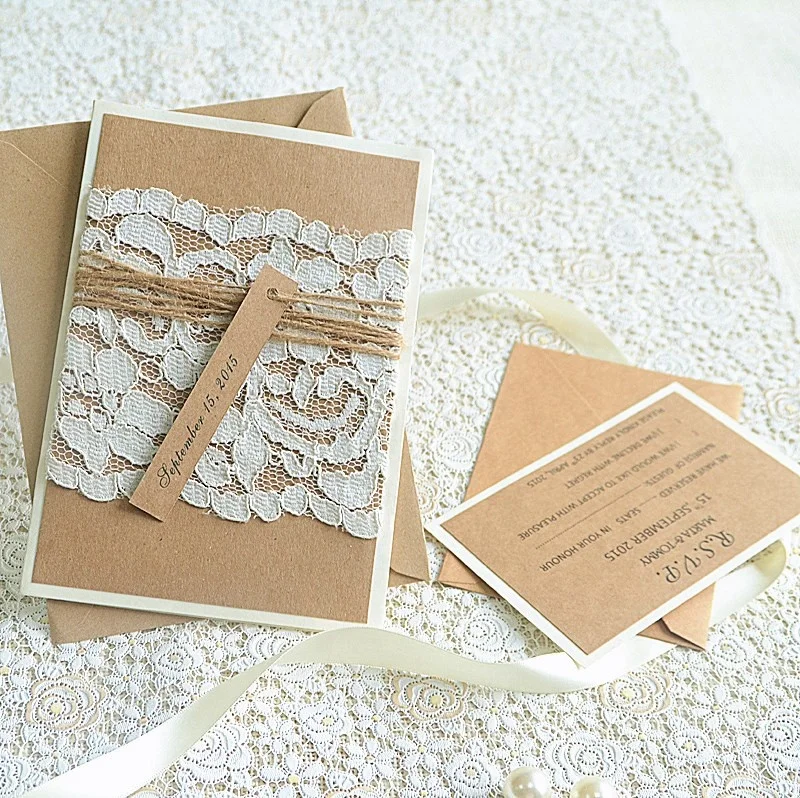 Vintage Lace Invitations