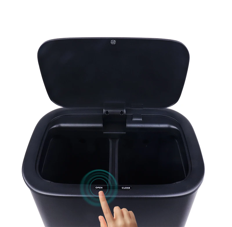 High Feet Modern New Popular Sensor Dust Bin Smart Trash Bin With Two ...