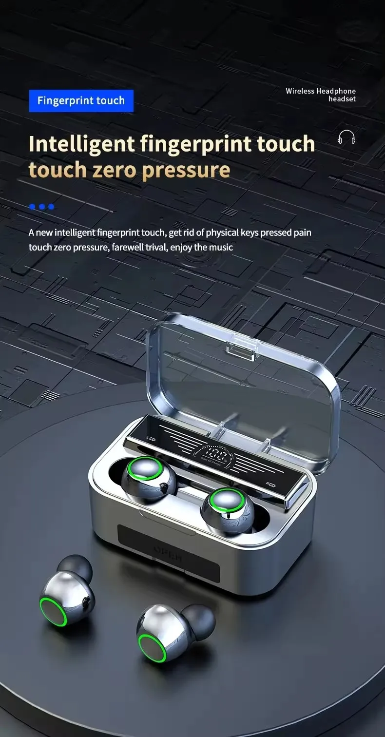 Stereo Wireless Yd01 Tws Earphones Touch Control Wireless Bt5.3 Gaming Earbuds Headphones In ...