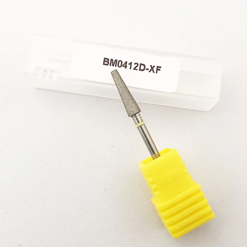 Aproms 12mm Tapered Diamond Nail Drill Bit Clean Cuticle Nail Bur ...