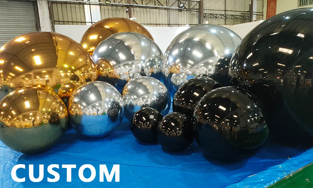 Wedding Stage Decoration Large Giant Laser Inflatable Mirror Ball Disco ...