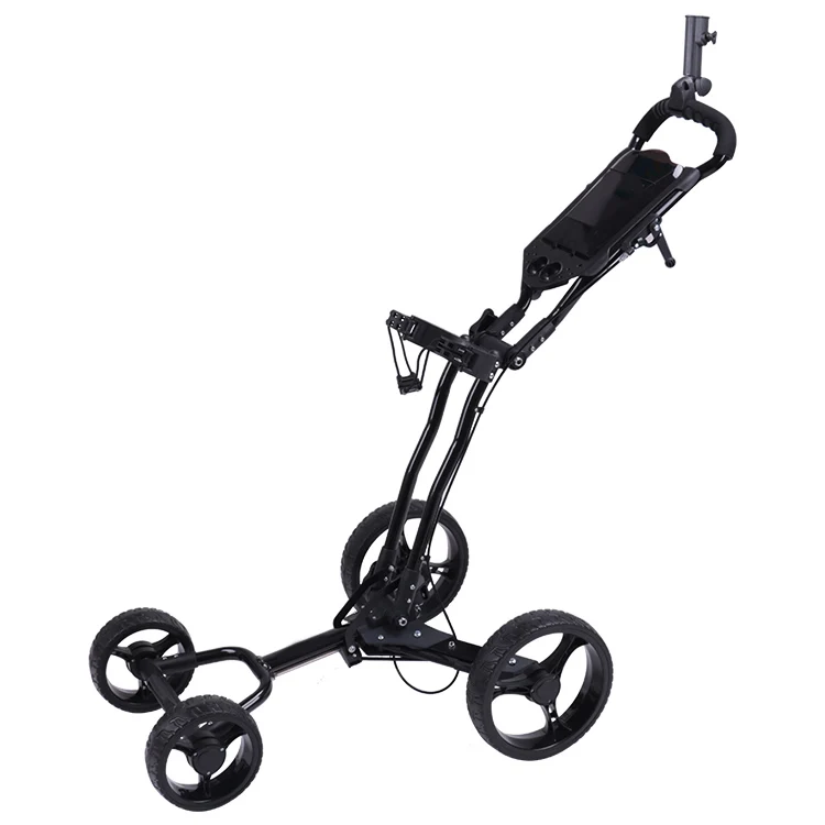 PGM QC0927 Portable Golf Trolley - 4 Wheel Folding Cart