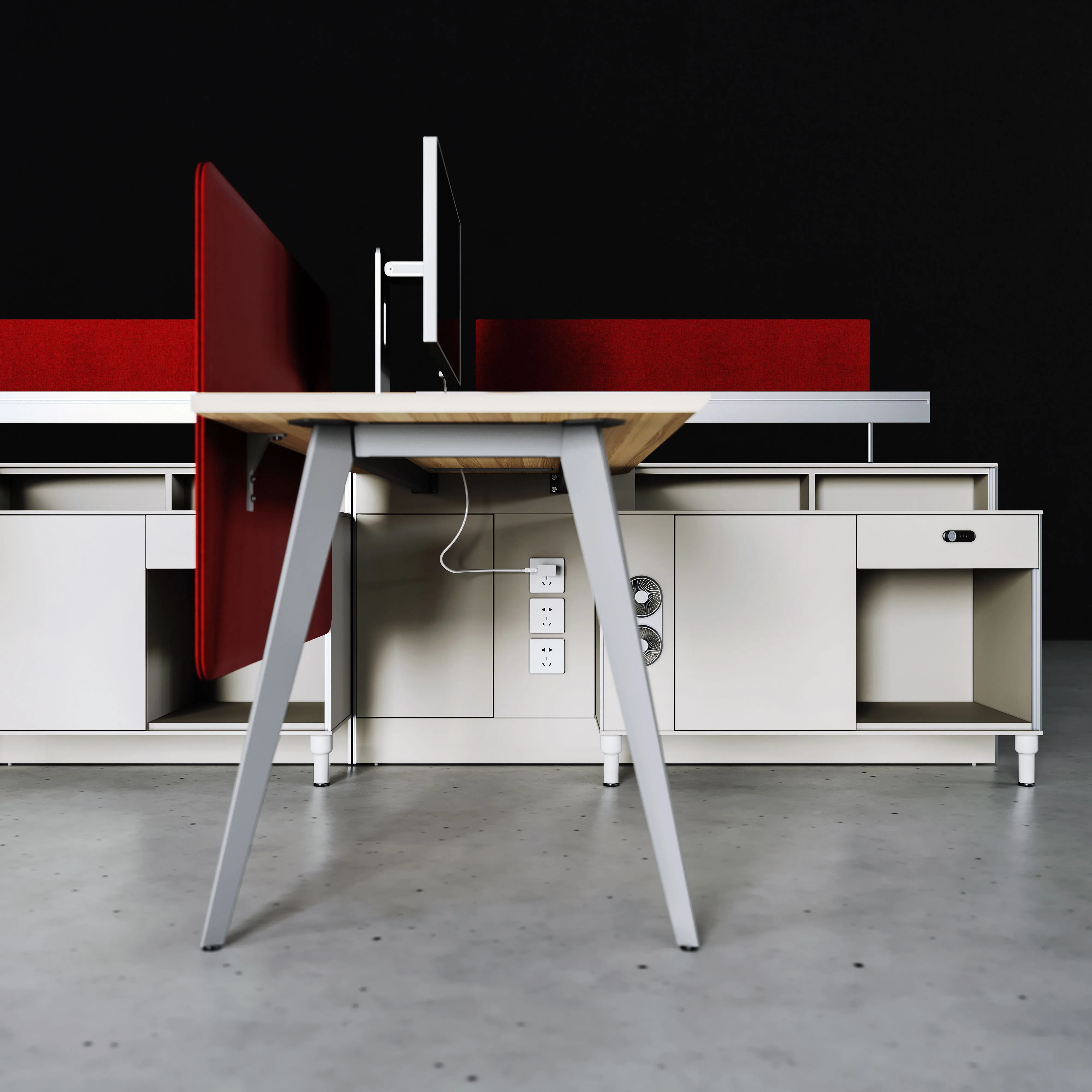 Modern Office Modular Secretary Workstation Desk Furniture Office Desk ...