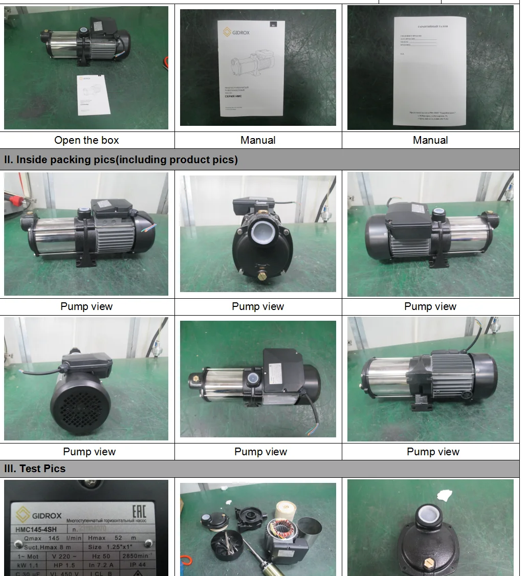 Ppo Impeller 2hp Light Multistage Centrifugal Pump Stainless Steel ...
