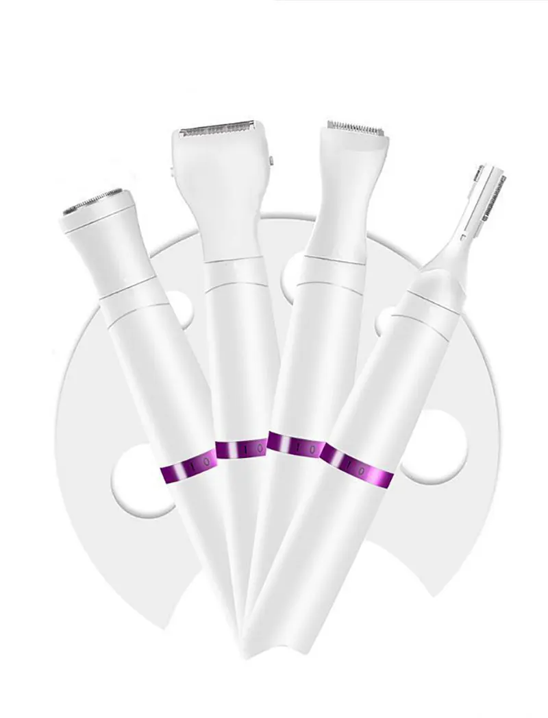 4 in 1 Electric Bikini Painless Shaver Nose Eyebrow Trimmer ...