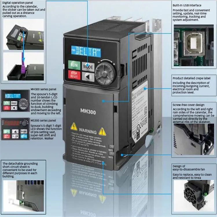 High Performance 75KW AC Motor Drive - Delta VFD Pump
