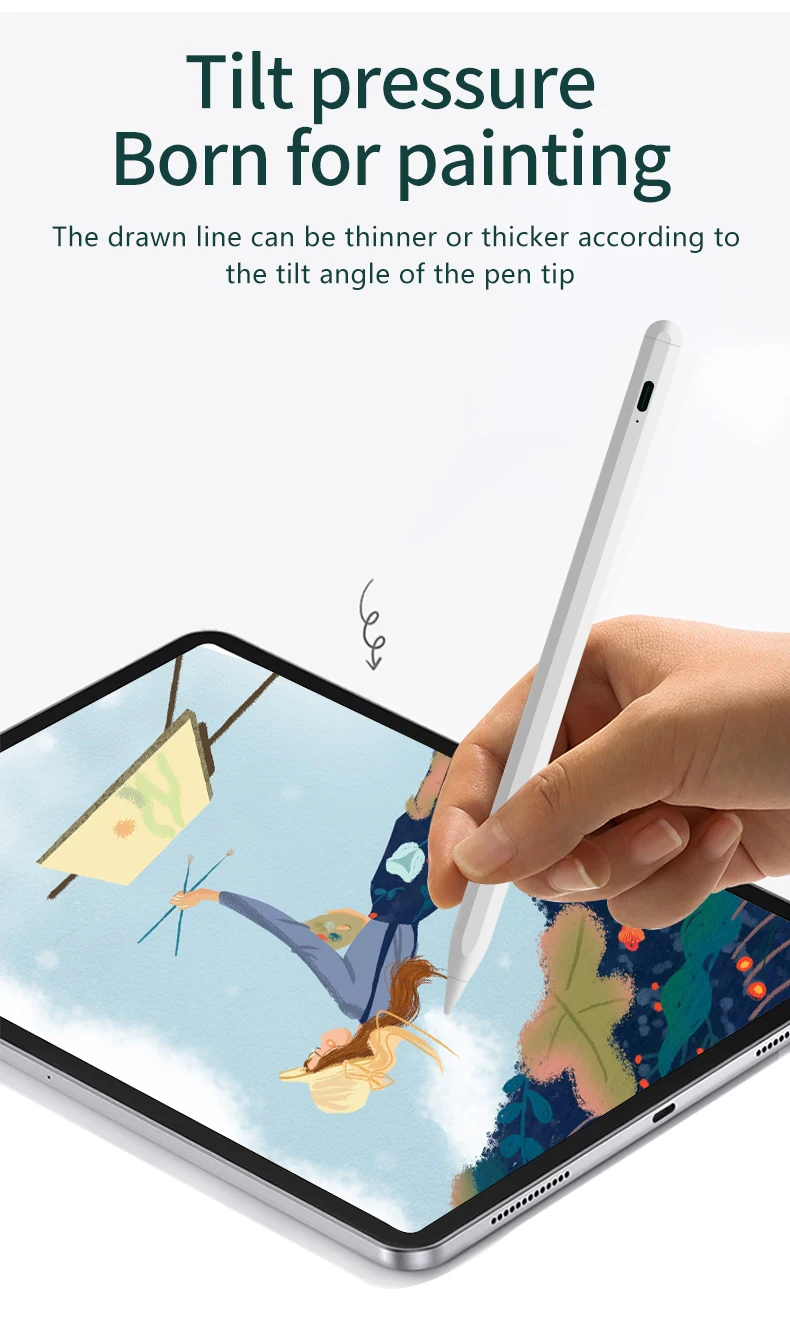 Palm Rejection Touch Screen Pen for Ipad - Active Stylus