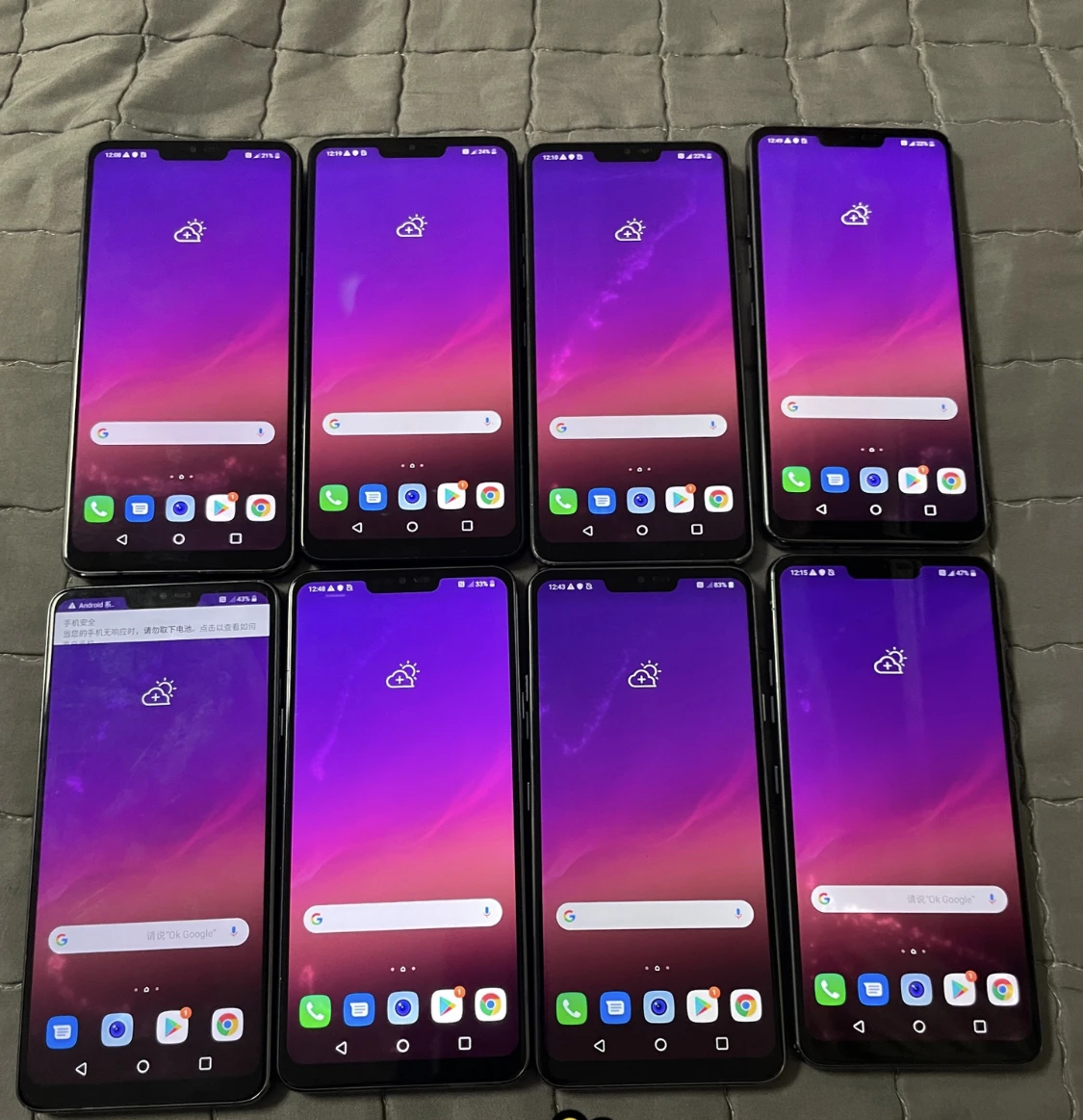Original LG G7 Thinq Mobile Phones - 6.1inch IPS LCD HDR10 Screen