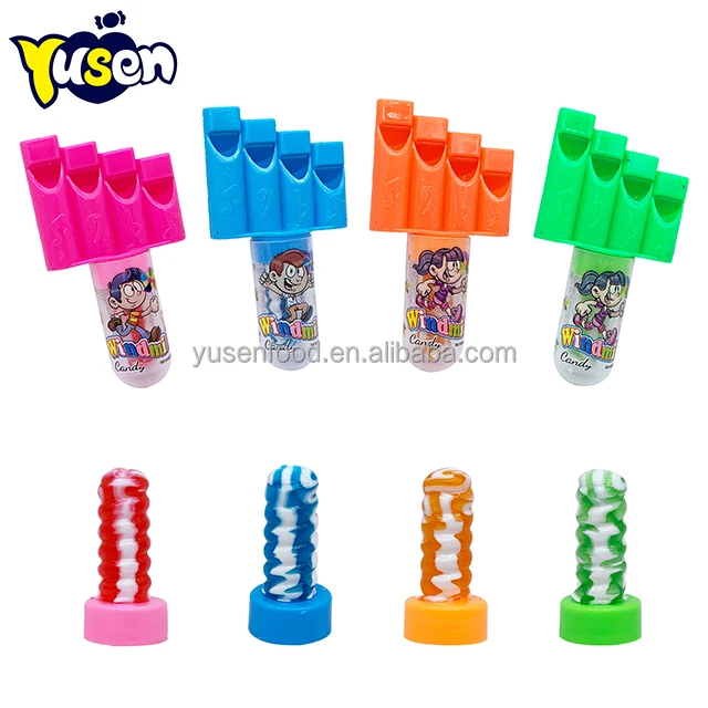 OEM Halal Fruit Flavored Lollipop with Toy Harmonica Hard Candy Toys ...