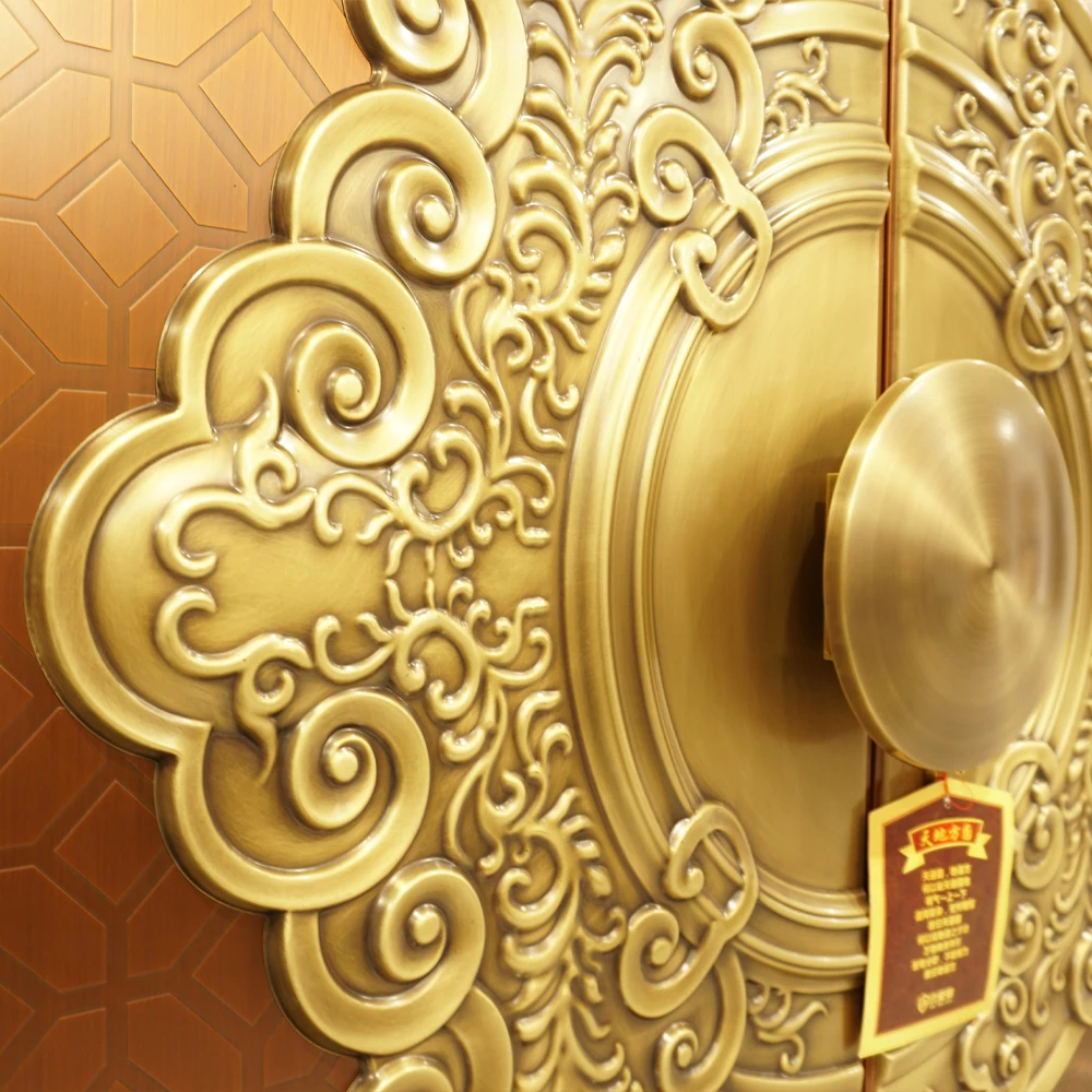 Luxury Copper Security Door - Customized Design for Villa