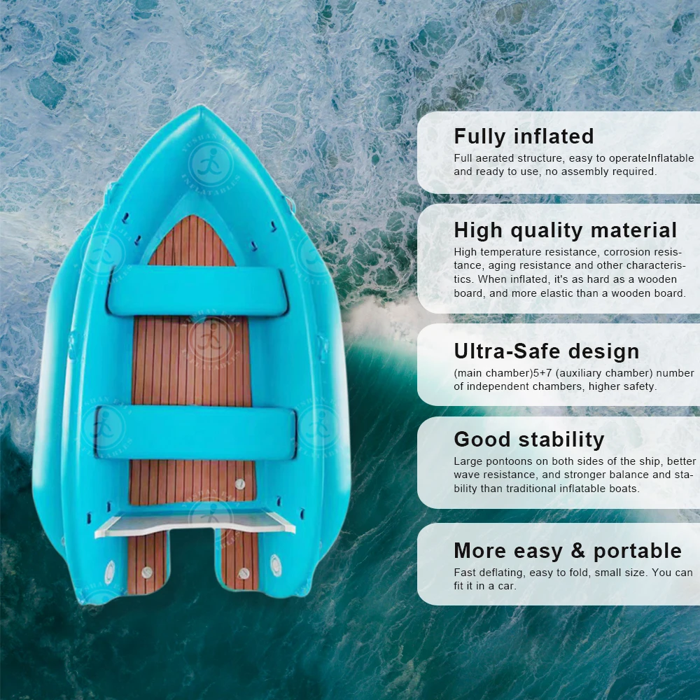 Portable Inflatable Floating Pvc Air Tube Fishing Boat Inflatable Drop ...