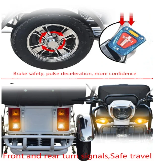 Electric Adult Tricycles for Passengers Rechargeable Battery Driven ...