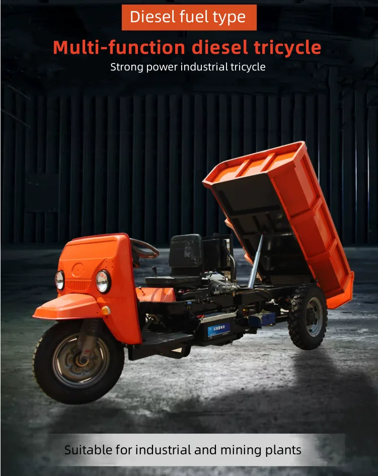 Heavy Carry Load 3 Wheel Cargo Tricycle Diesel Engine Tricycle - Buy ...