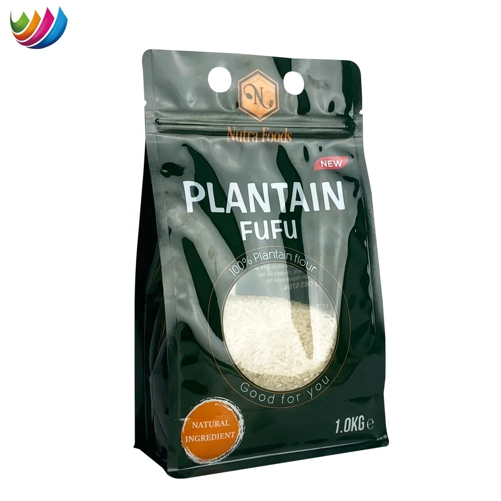 Custom Printed Flat Bottom Stand up Pouch Maize/cassava/wheat Flour ...