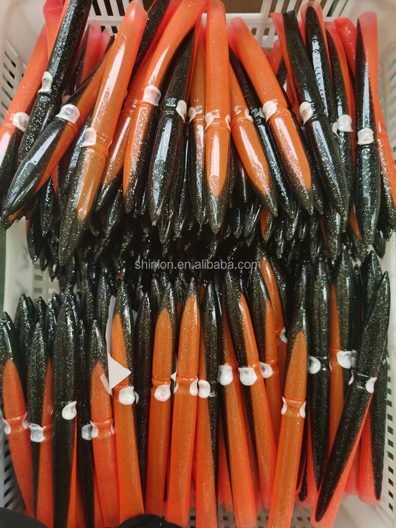 12 Inch Bulb Head Squid Lure - Soft Plastic Trolling Bait