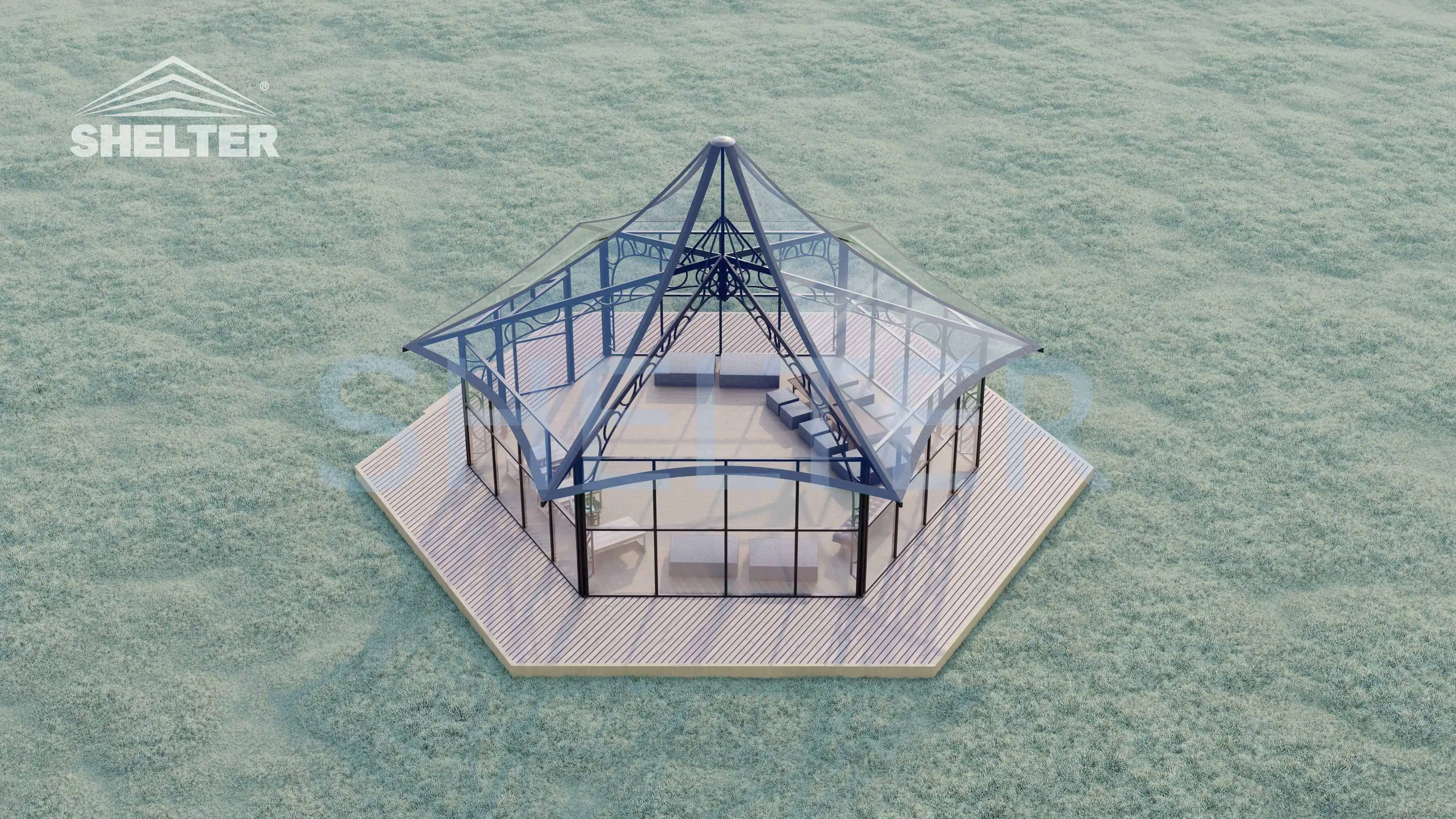 Luxury Modern Glass Tent - Perfect for Events & Weddings