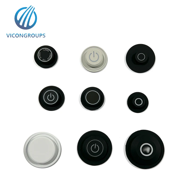 Transparent Round Silicone Rubber Push Button for Toy Applications ...
