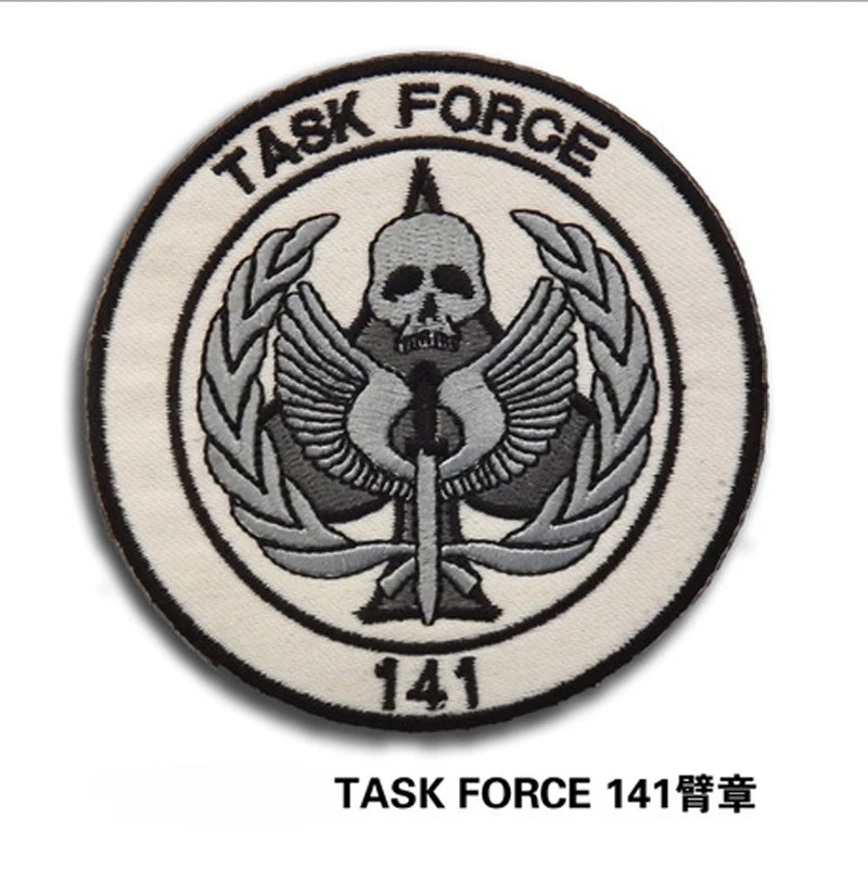 Task 141 UKSF & US Delta Force Embroidery Patches with Hook Loop