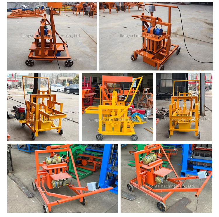 Lonta Qmr2-45 Manual Egg Laying Mobile Interlock Hollow Paver Brick ...