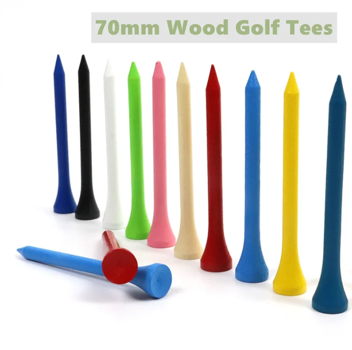 Mazel Wholesale Pack Of 50 Counts Short Wooden Tees For Golf Practice Oem Long 70/83mm Available ...