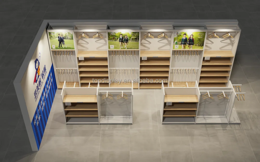 Custom Uniqlo Metal Clothes Display Stands Clothing Rack for Clothes ...