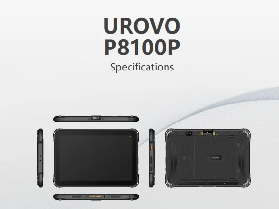 Urovo P8100P Rugged Industrial Tablet - Android 10 Power