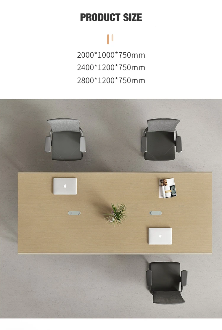 Modern Minimalism Rectangular Office Furniture Modular Conference Desk ...