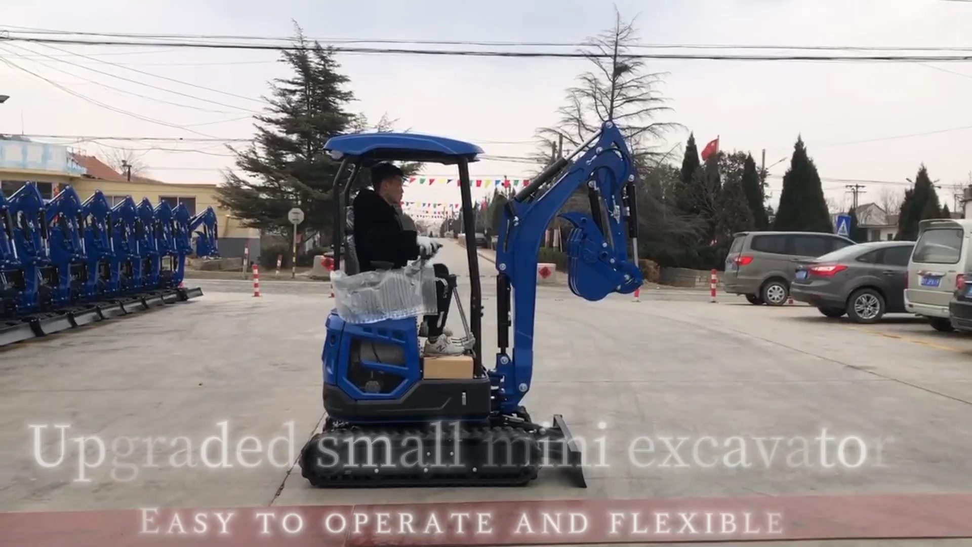1 Ton Weight Mini Excavator High Power Hydraulic Excavator With ...