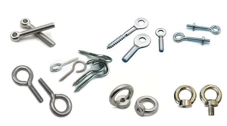 M3 M6 M8 M10 Galvanised Eye Screws Wood Screw Eye Bolts - Buy ...