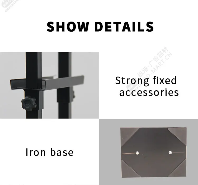 Metal Iron Poster Board Stands Display Shelf KT Board Hanging Easel ...