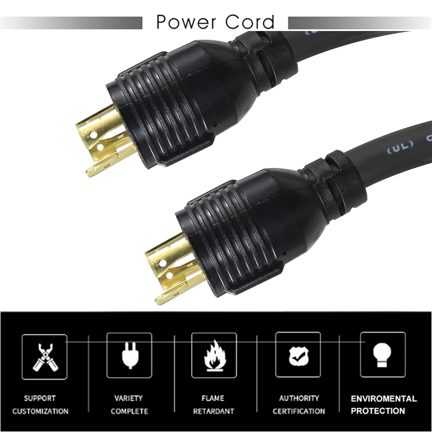 SOOW 12AWG Industrial Grade NEMA L14-20P 125V 20A Cords