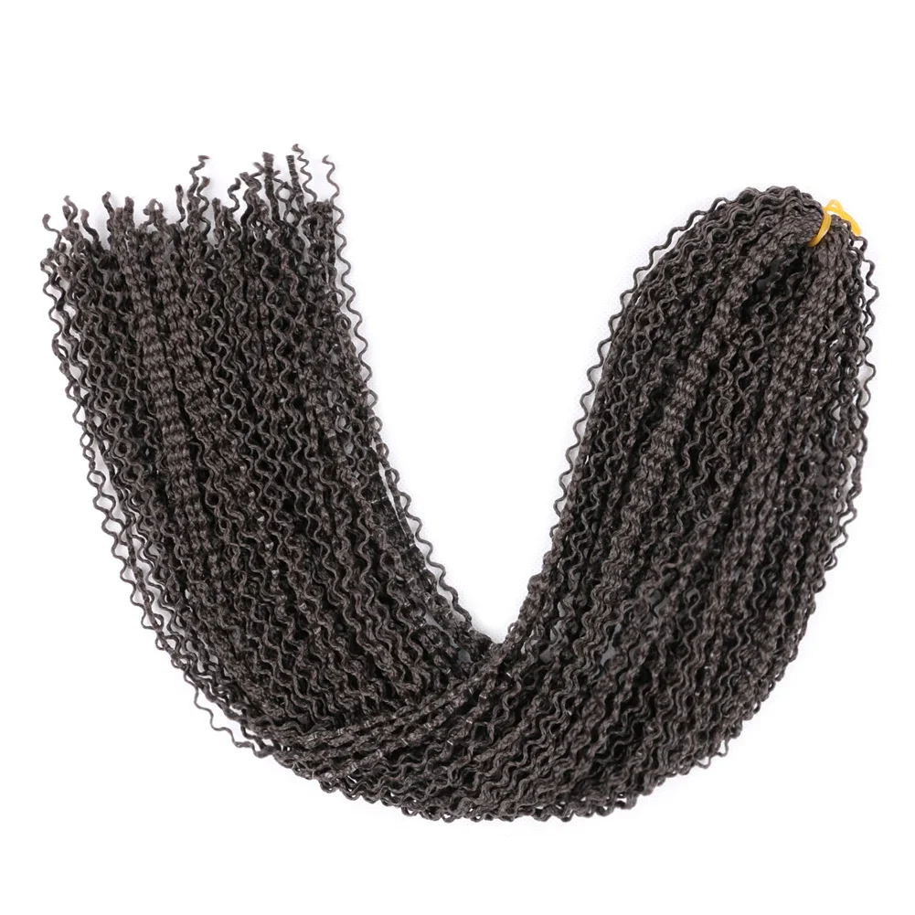 Pre-stretched Micro Box Twist Afro Curly Marley Braids Crochet Hair ...