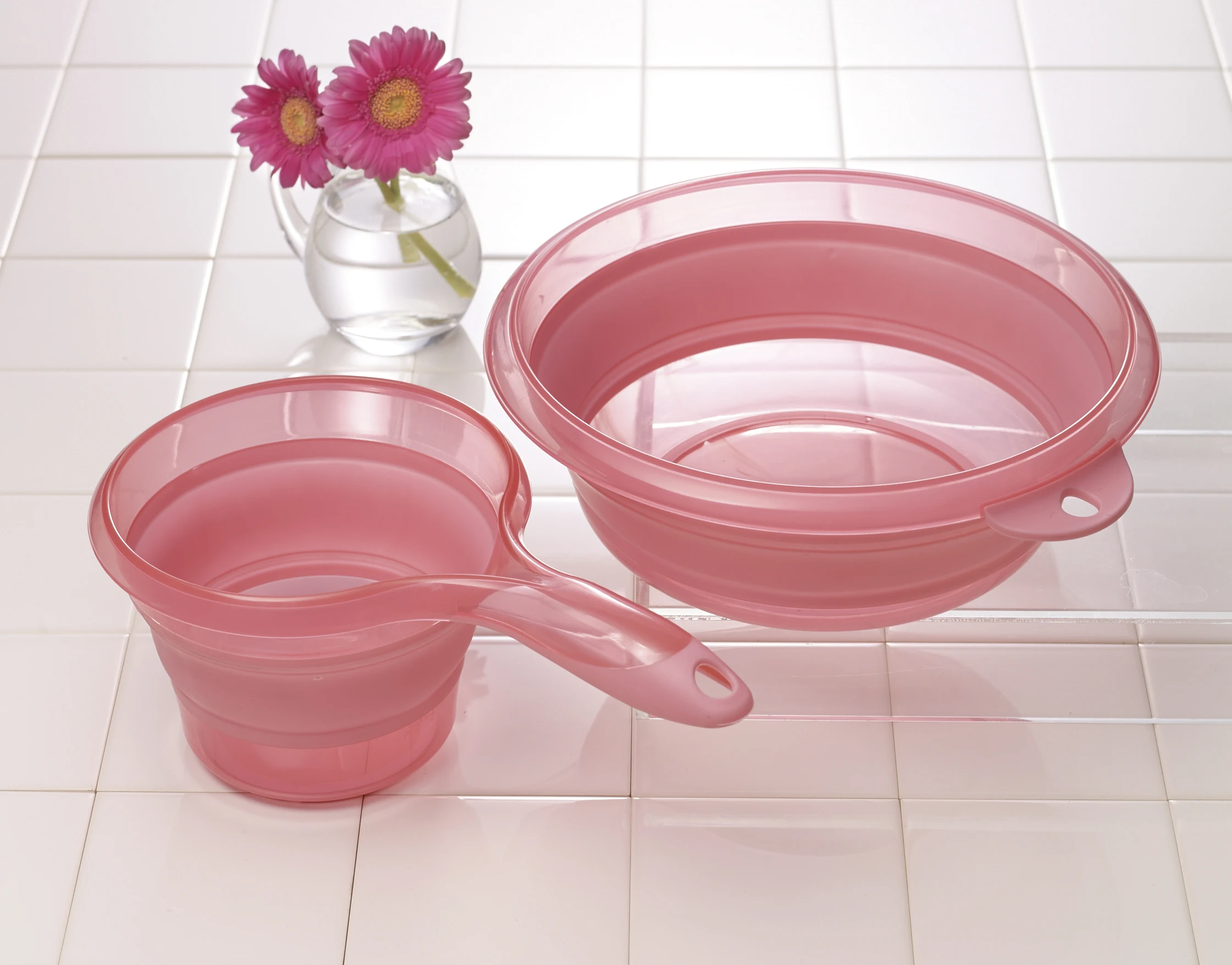 Collapsible Plastic Mini Donut Water Bucket With Handle Sell Well - Buy ...