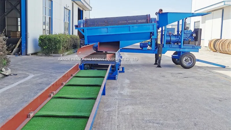 30 Tph Complete Gold Processing Equipment Trommel Screen Sluice Box ...
