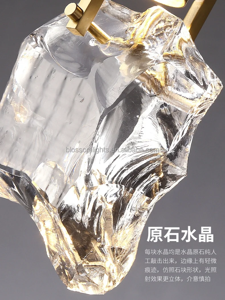 Modern Simple Light Luxury Dining Room Chandelier Crystal Bedside Lamp ...