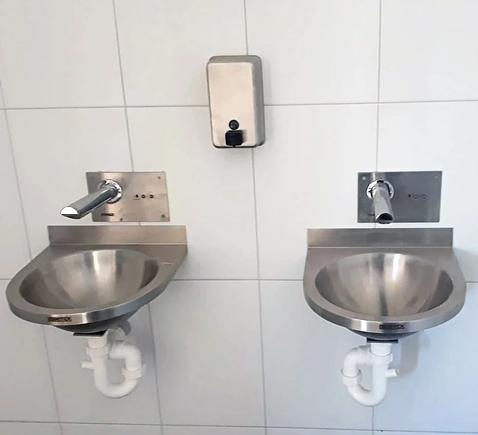 Ada Wheelchair Accessible Wall Hung Small Sinks Bathroom Stainless ...