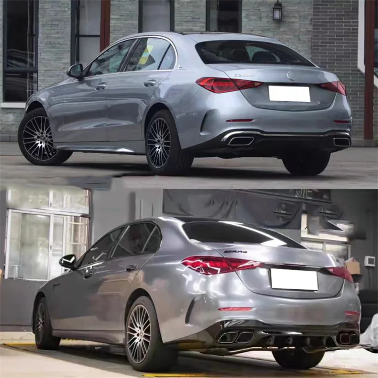 2022-2024 Year W206 C63 Bodykit For C-class C260l C200l Plastic Material Front Bumper Rear ...