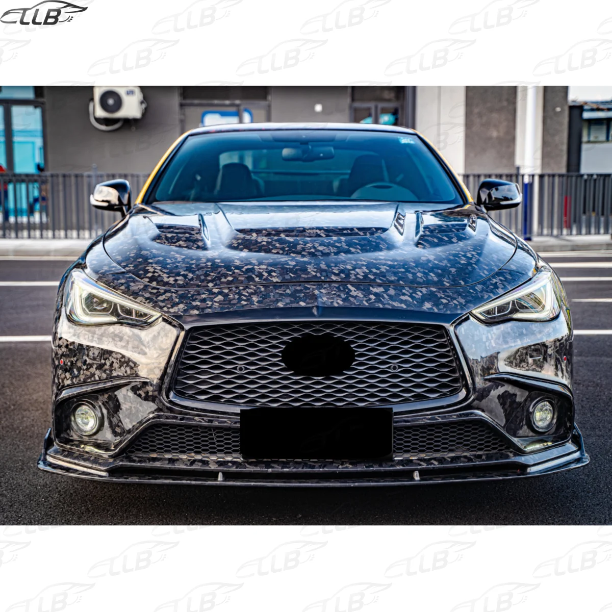 Infiniti Q60 Q60S Carbon Fiber Front Bumper - New Body Kit