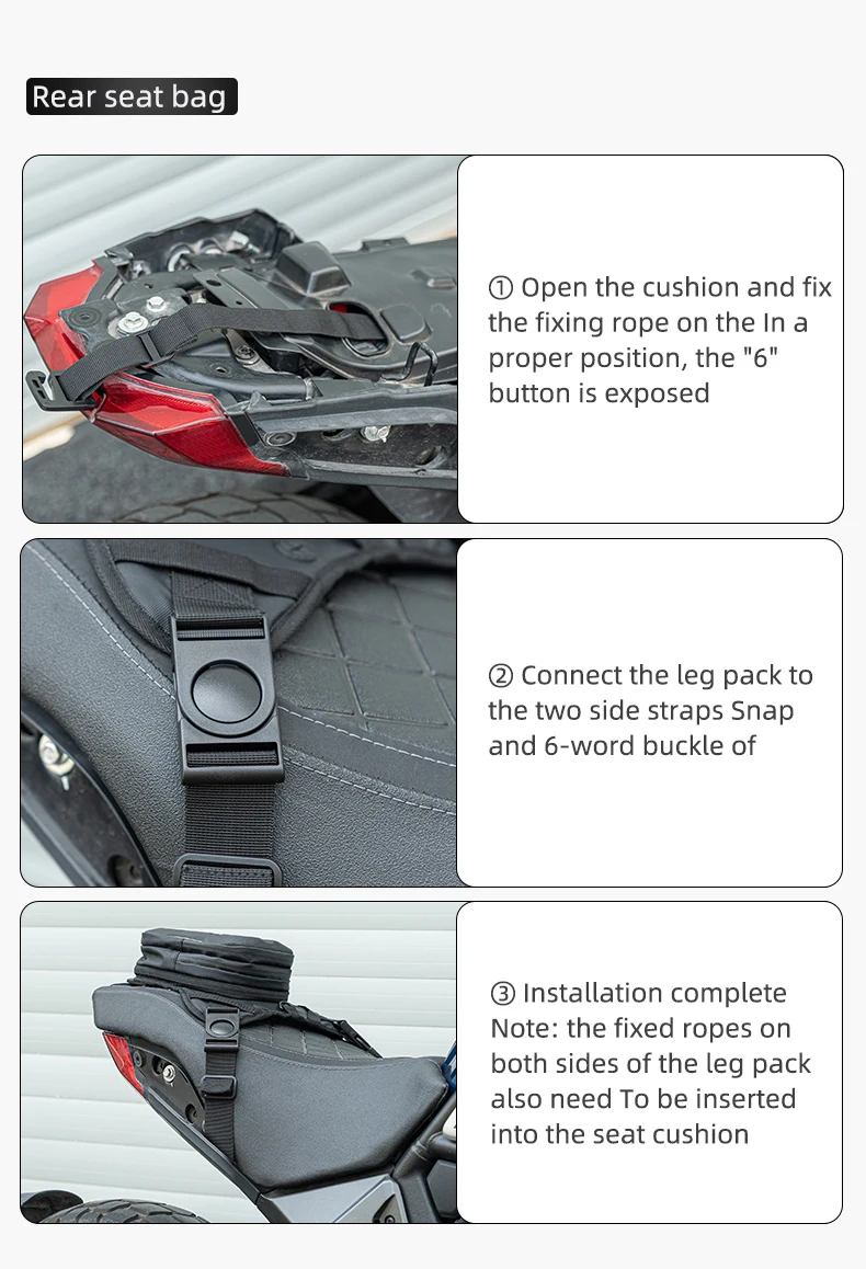 ROCKBROS Motorcycle Rider Leg Bag - Durable & Easy to Carry