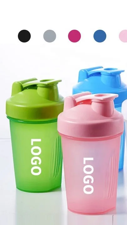 Hot Sale Colorful 400ml Plastic Protein Shaker Water Bottles Wholesale ...