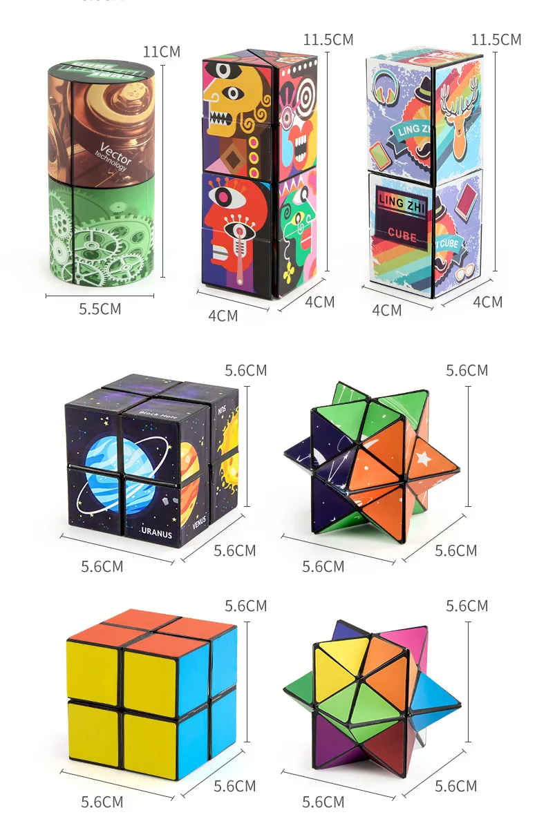 Fidget Toys 3d Infinity Cube Antistress Cube Attentiveness And ...